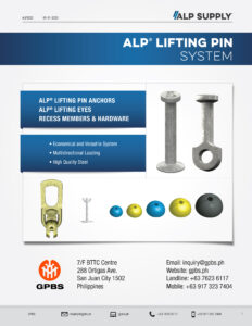 ALP Supply Lifting Systems – Global Precast Building Solution (GPBS)