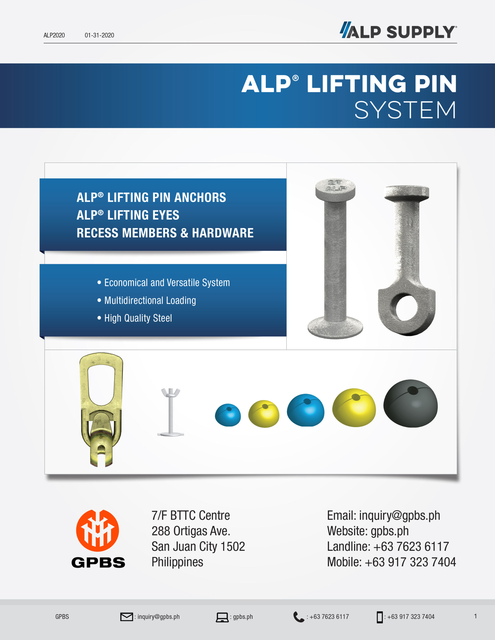 ALP Supply Lifting Systems – Global Precast Building Solution (GPBS)